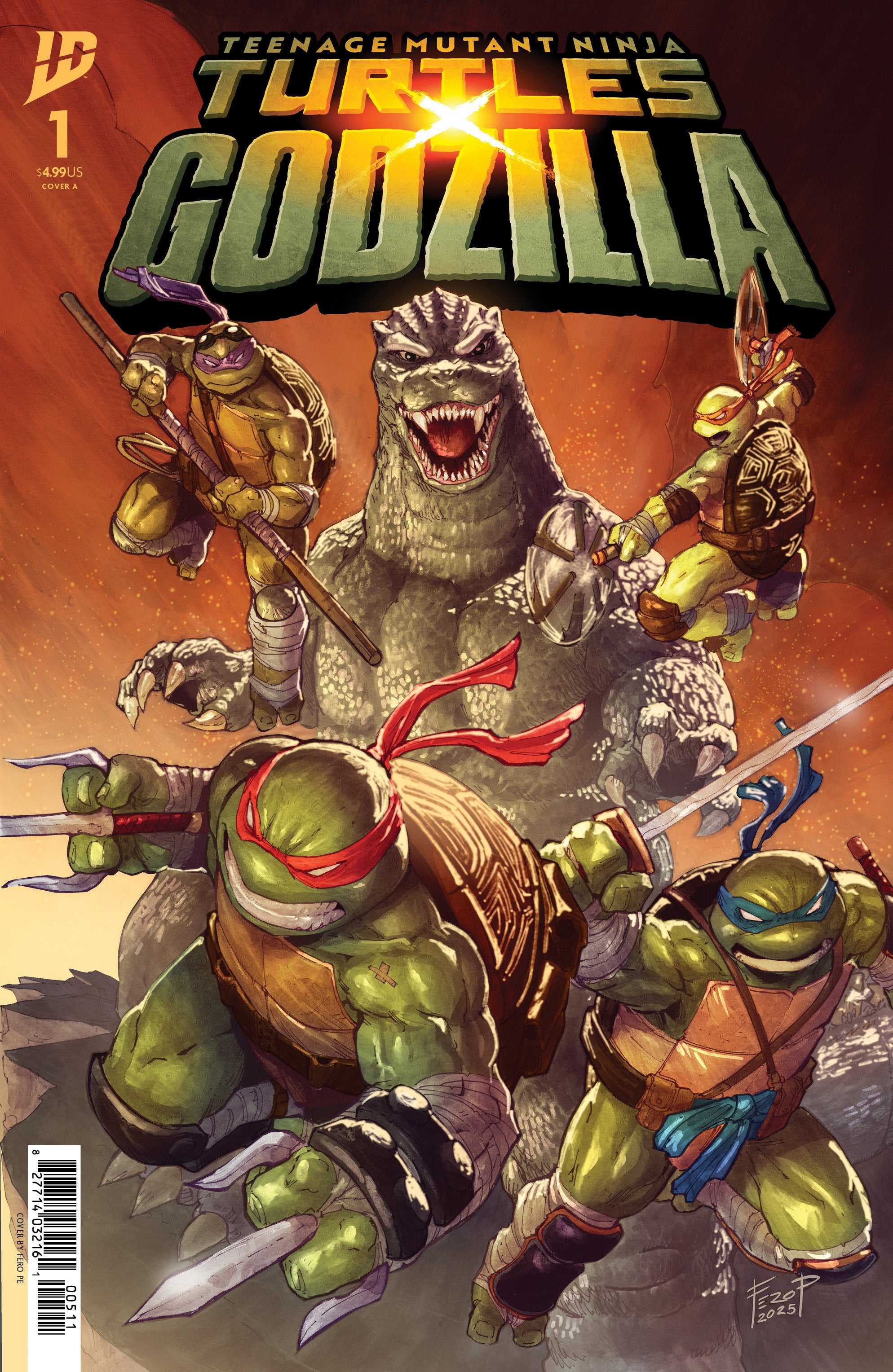 Teenage Mutant Ninja Turtles X Godzilla #1 Cover A | Comi...