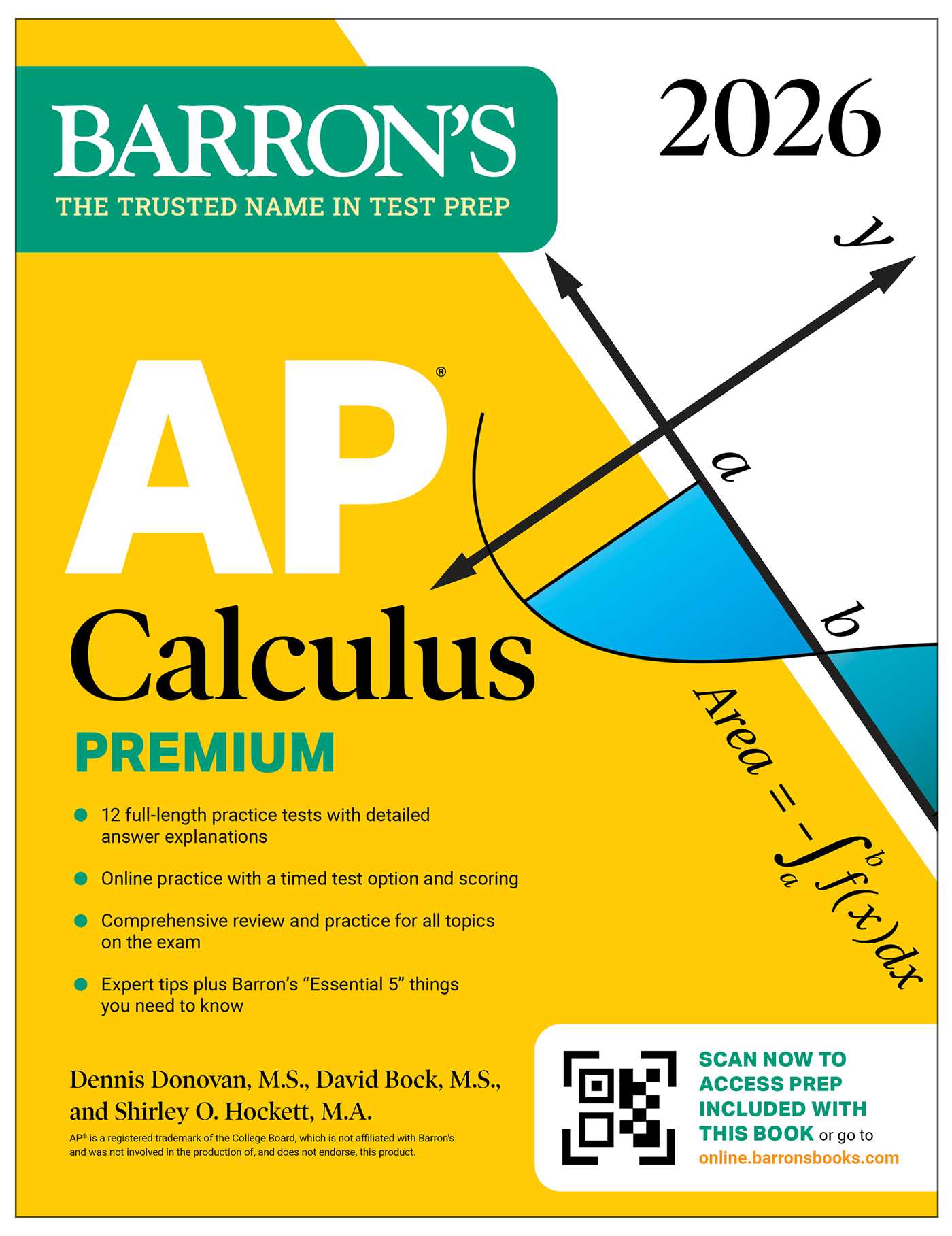 AP Calculus Premium, 2026: Prep Book with 12 Pract | Non-...